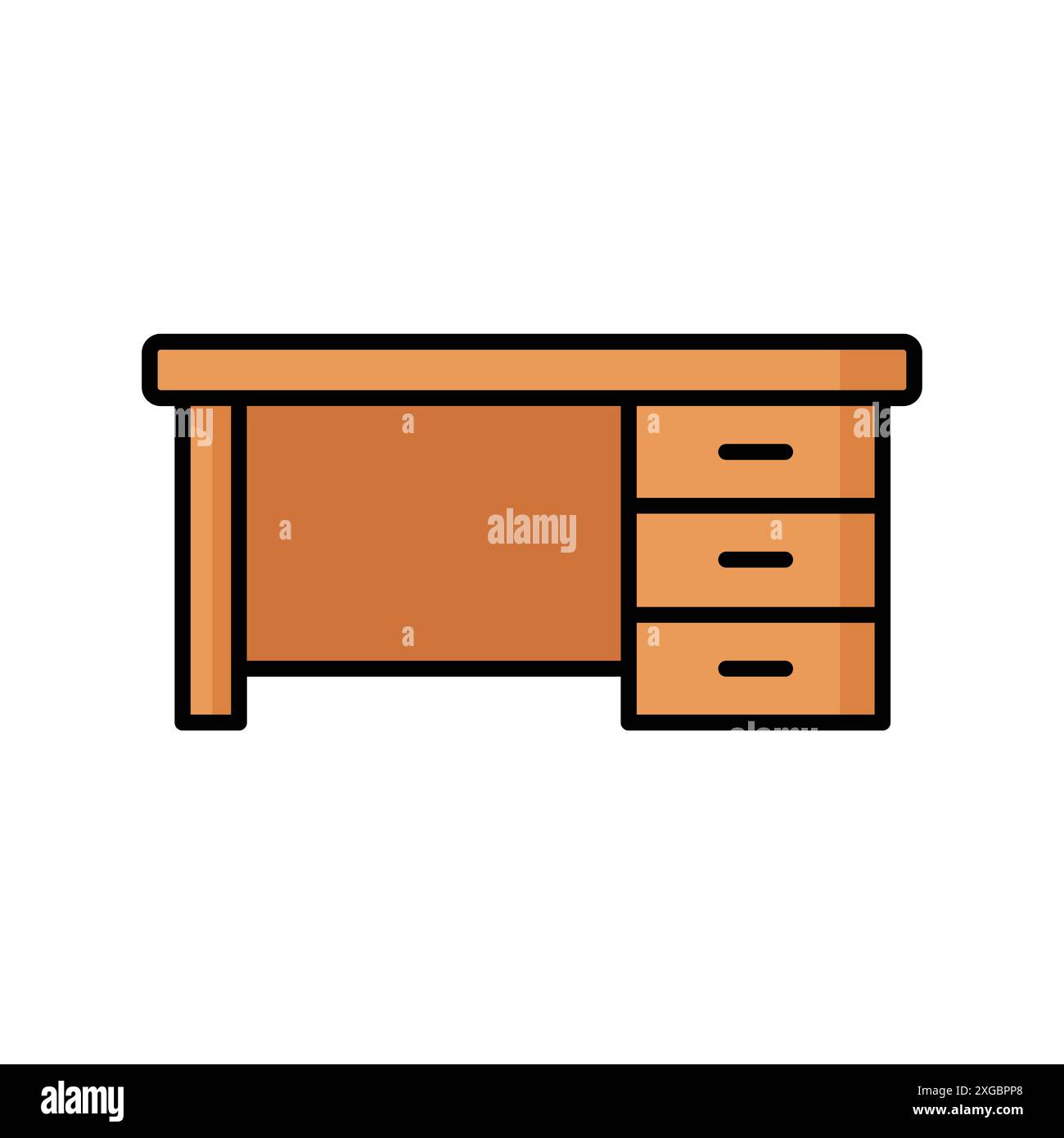 desk icon vector design template in white background Stock Vector Image ...