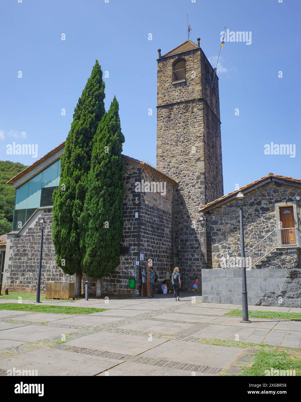 Girona, Spain - 7 July, 2024: The Old Church of Castellfollit de la ...