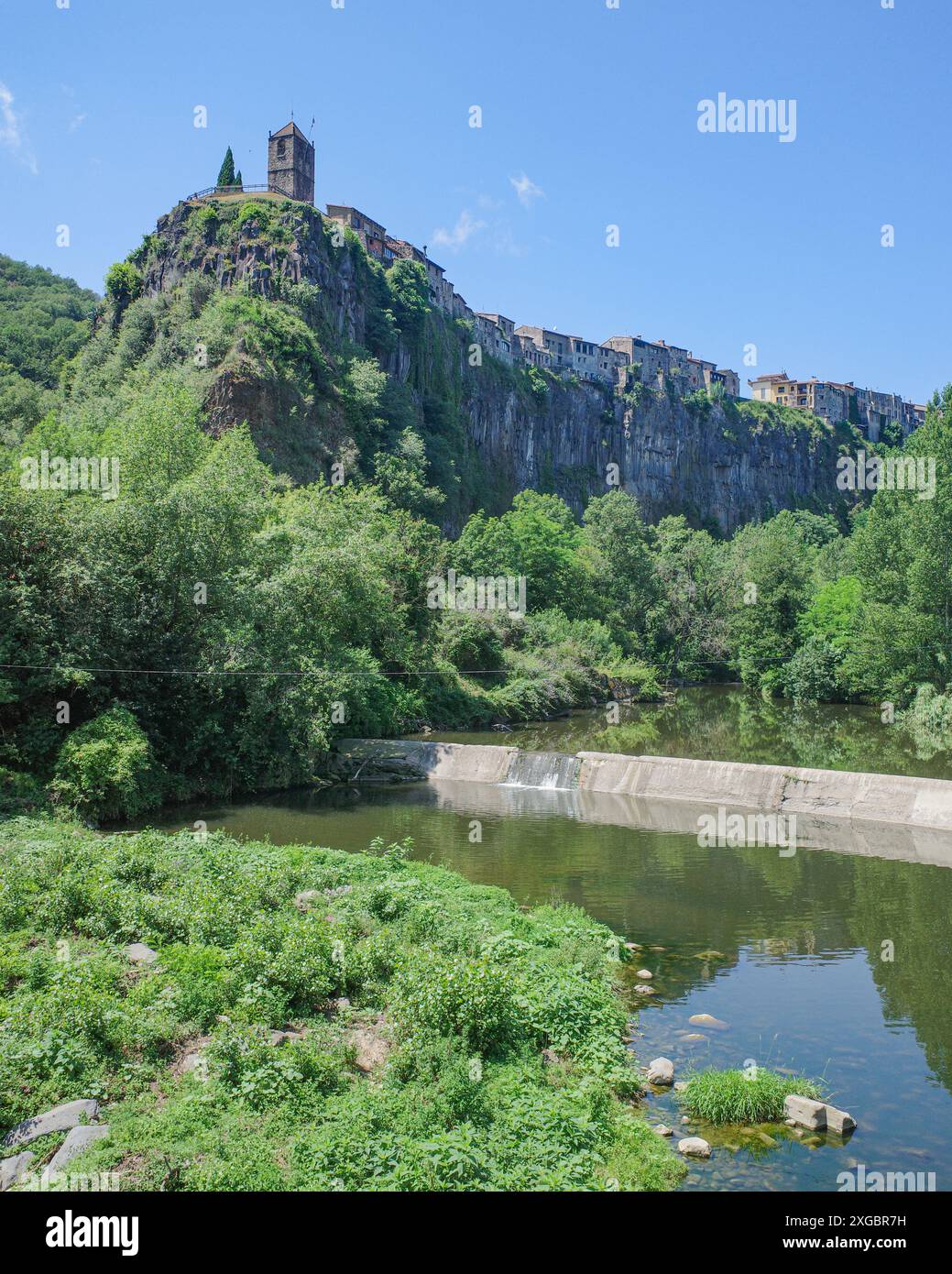 Girona, Spain - 7 July, 2024: Views of Castellfollit de la Roca from ...