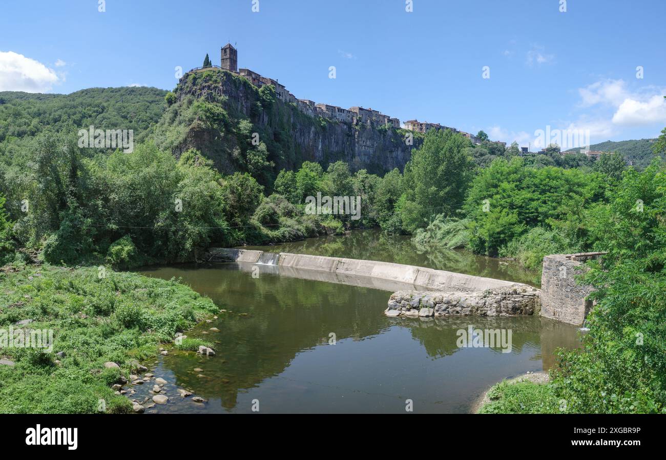 Girona, Spain - 7 July, 2024: Views of Castellfollit de la Roca from ...