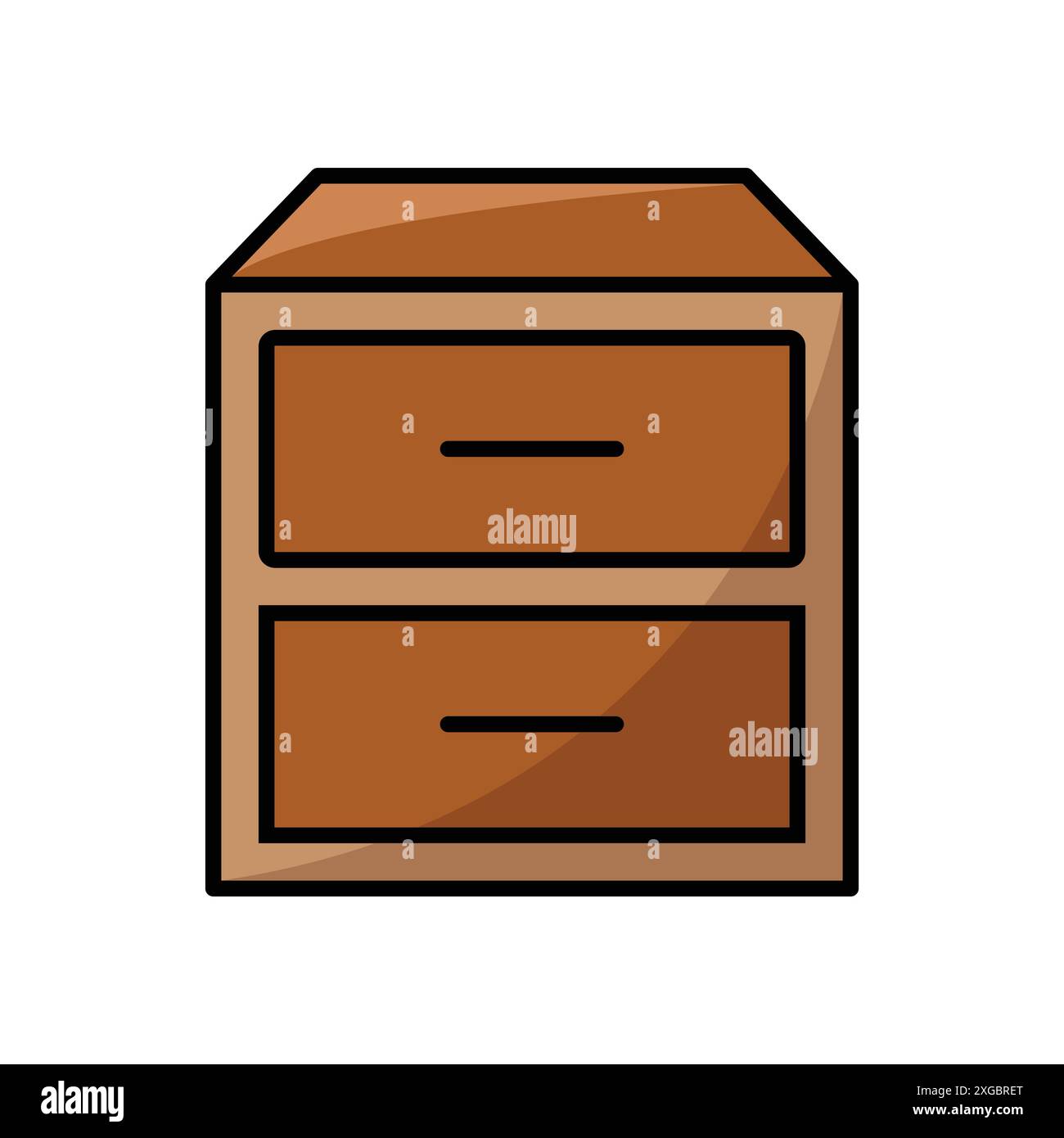 drawer icon vector design template in white background Stock Vector ...