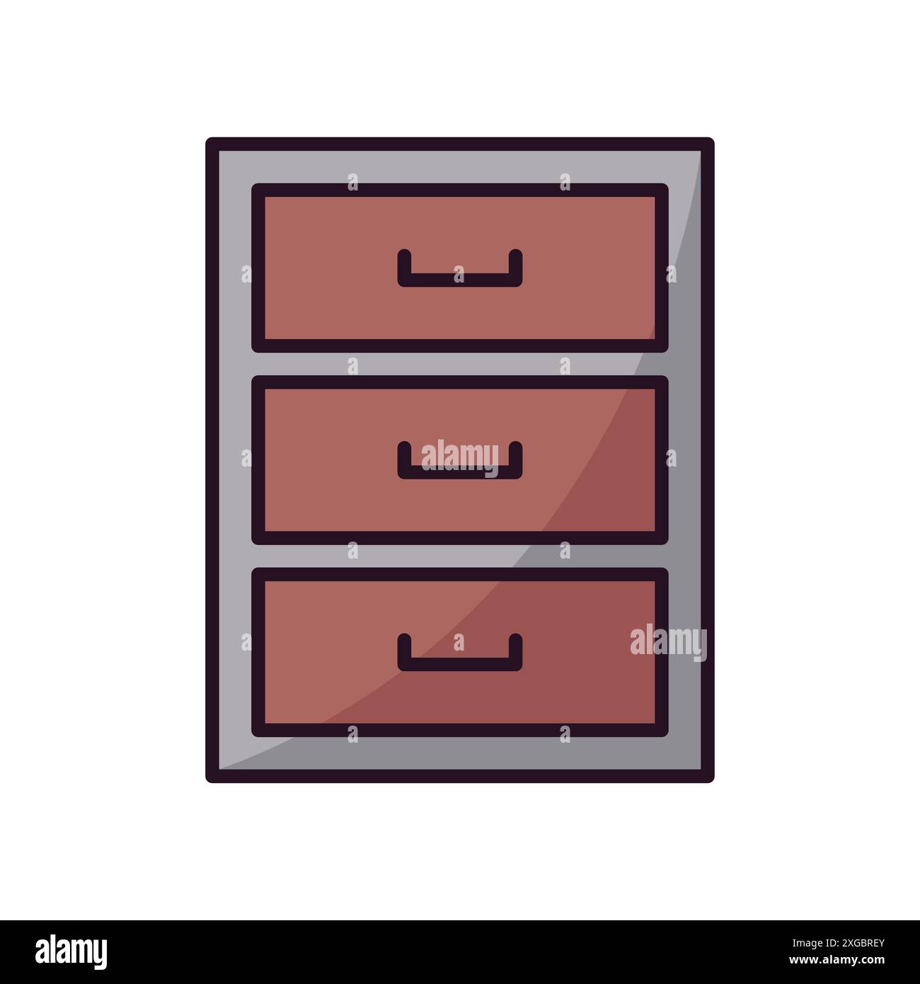 drawer icon vector design template in white background Stock Vector ...