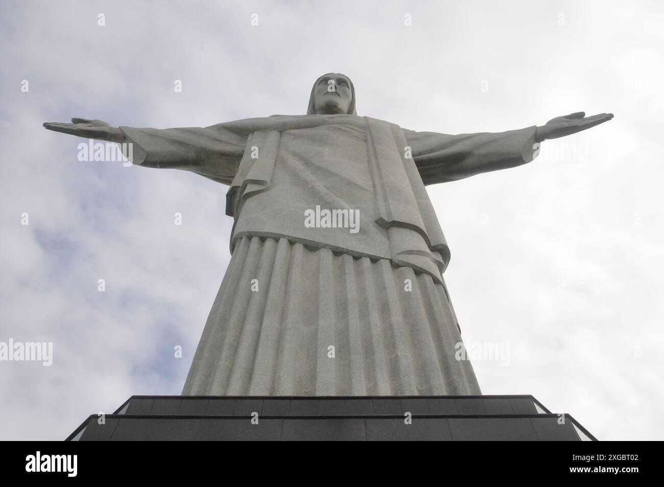 Christ the Redeemer, postcard of the city of Rio de Janeiro. Statue of ...