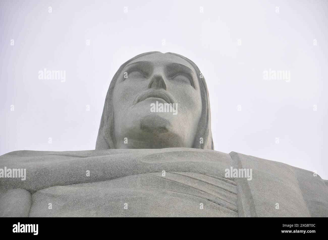 The face of Christ the Redeemer. Statue of Christ the Redeemer, wonder ...