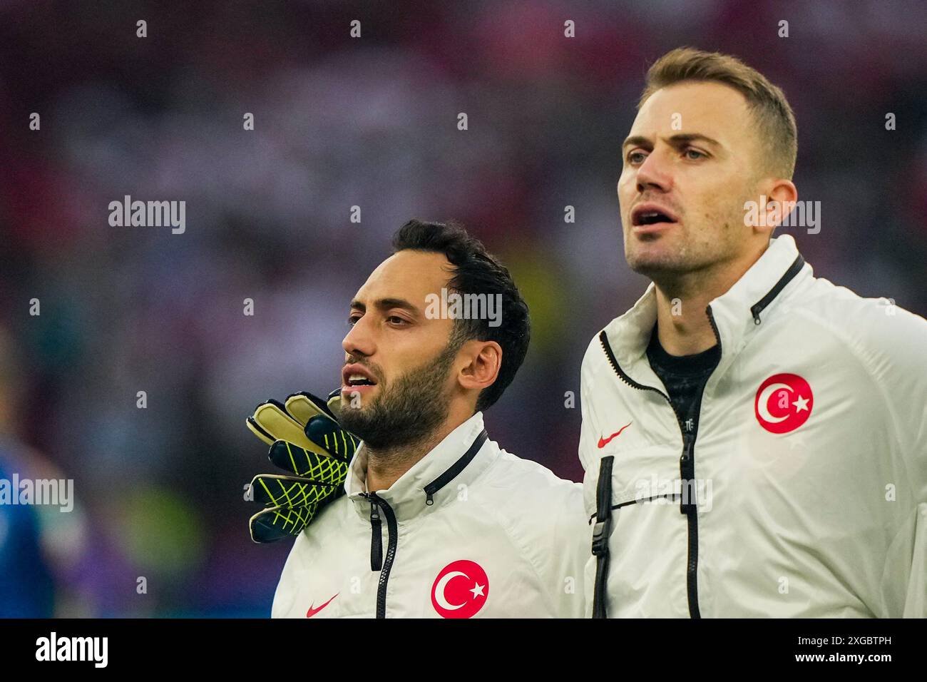 Berlin, Germany. 06th July, 2024. Turkey's Hakan Calhanoglu, Turkey's ...