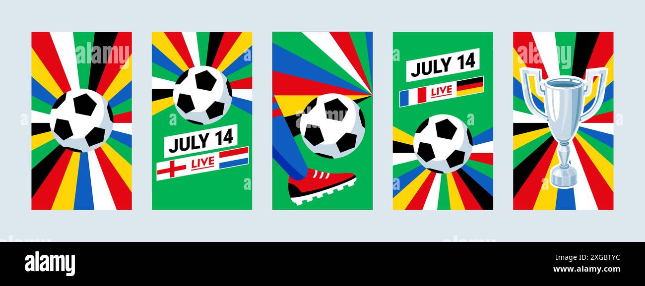 Euro 2024 football Stock Vector Images - Alamy