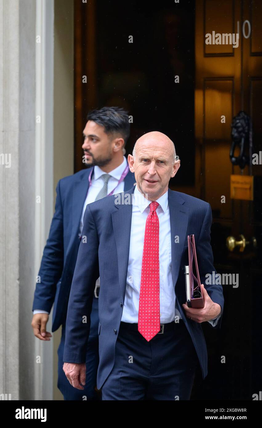 John Healey MP - Secretary of State for Defence - leaving 10 Downing ...