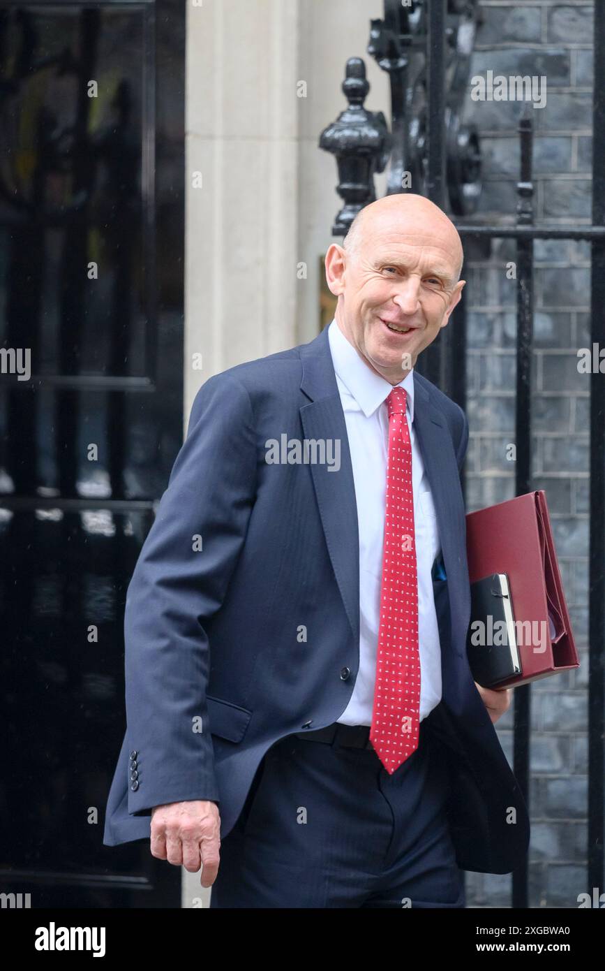 John Healey MP - Secretary of State for Defence - leaving 10 Downing ...