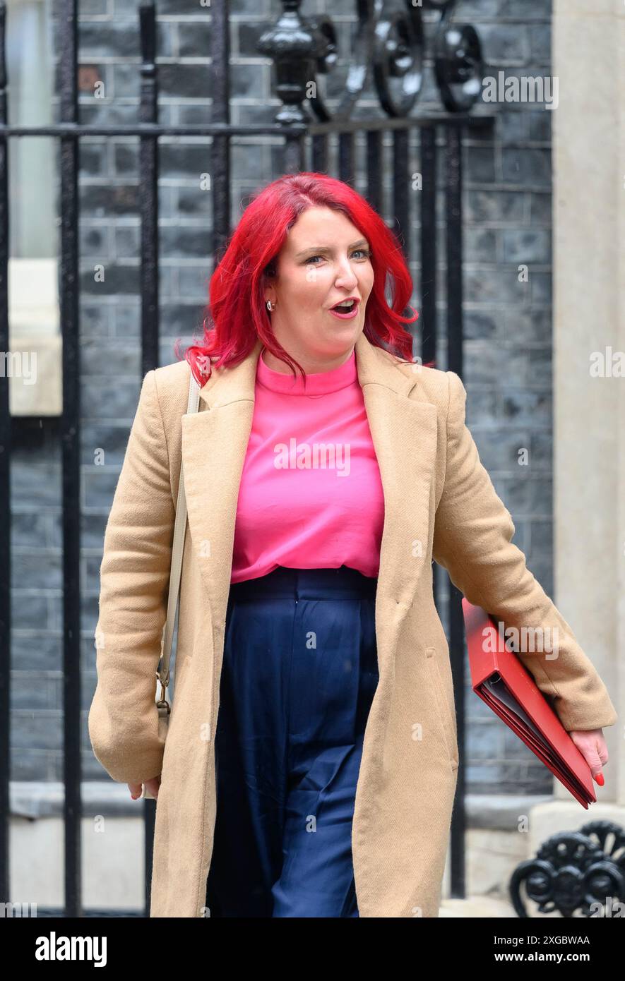 Louise Haigh MP - Secretary of State for Transport - leaving 10 Downing ...