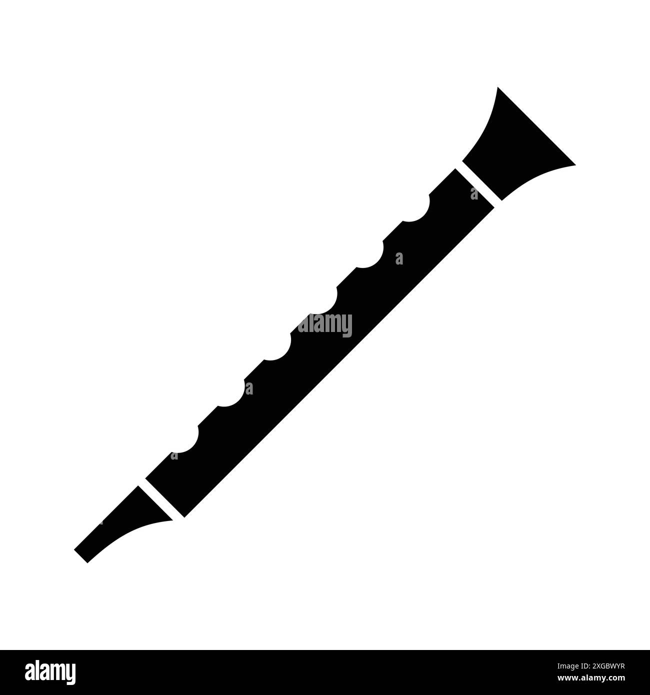 flute icon vector design template in white background Stock Vector ...