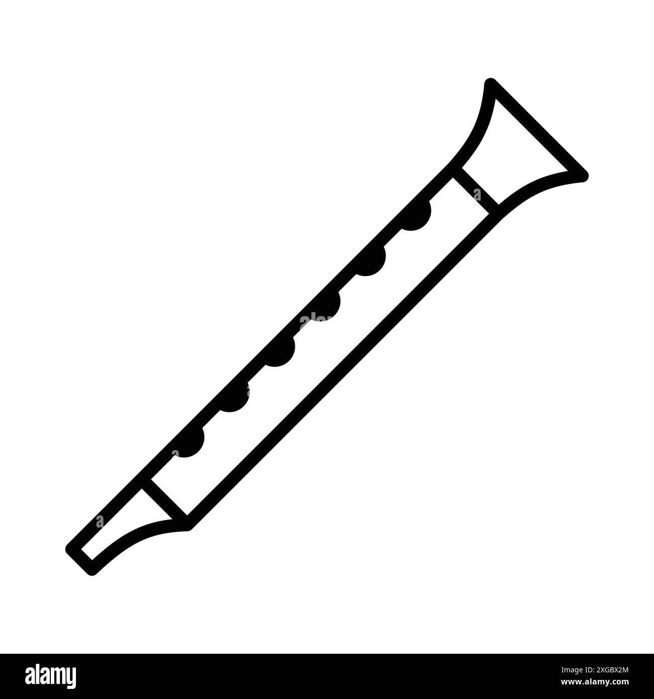 flute icon vector design template in white background Stock Vector ...