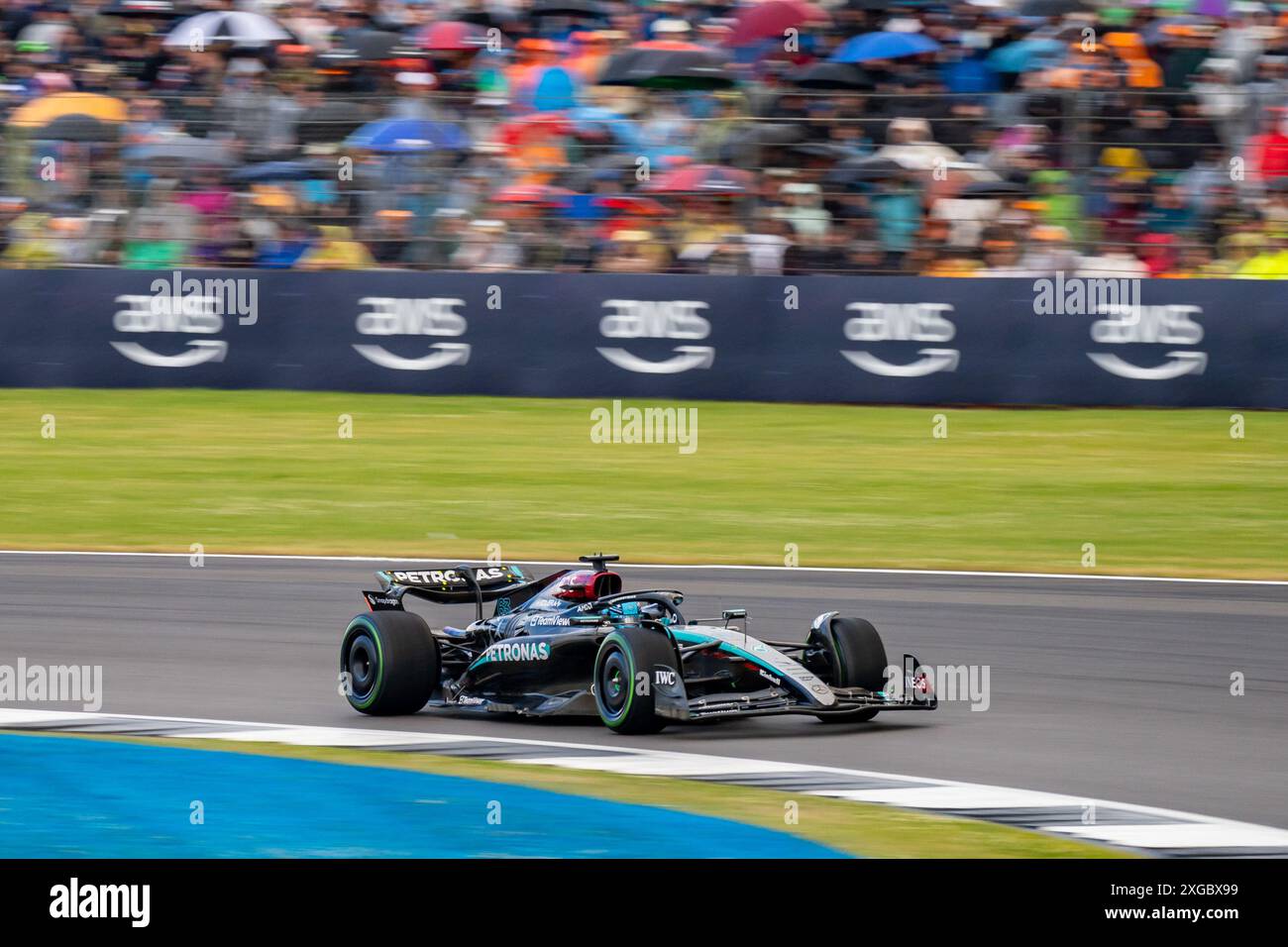 Silverstone (Towcester), UK, 07 Jul 2024, George Russell before ...