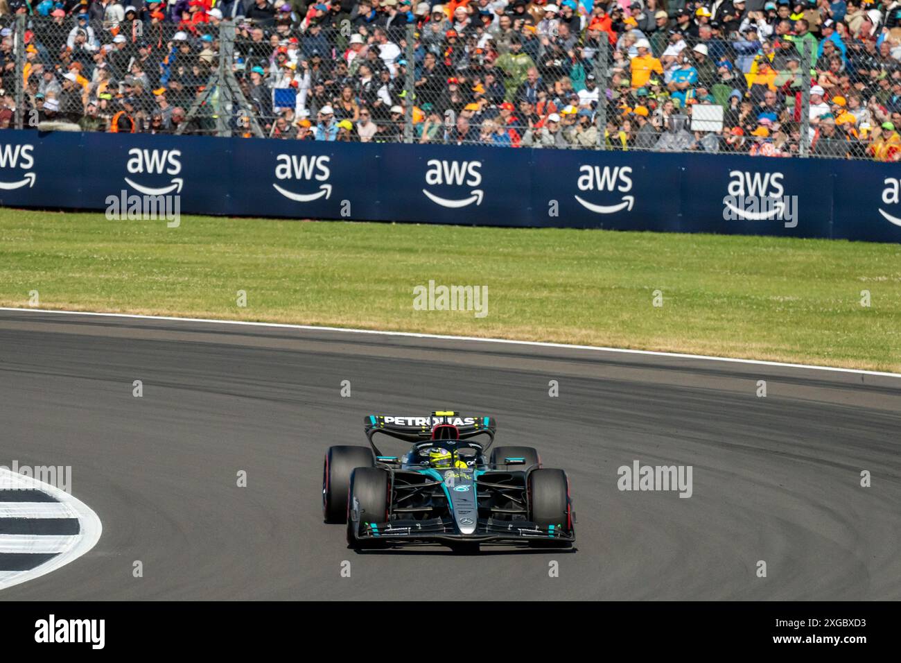 Silverstone (Towcester), UK, 07 Jul 2024, Lewis Hamilton Winning the ...