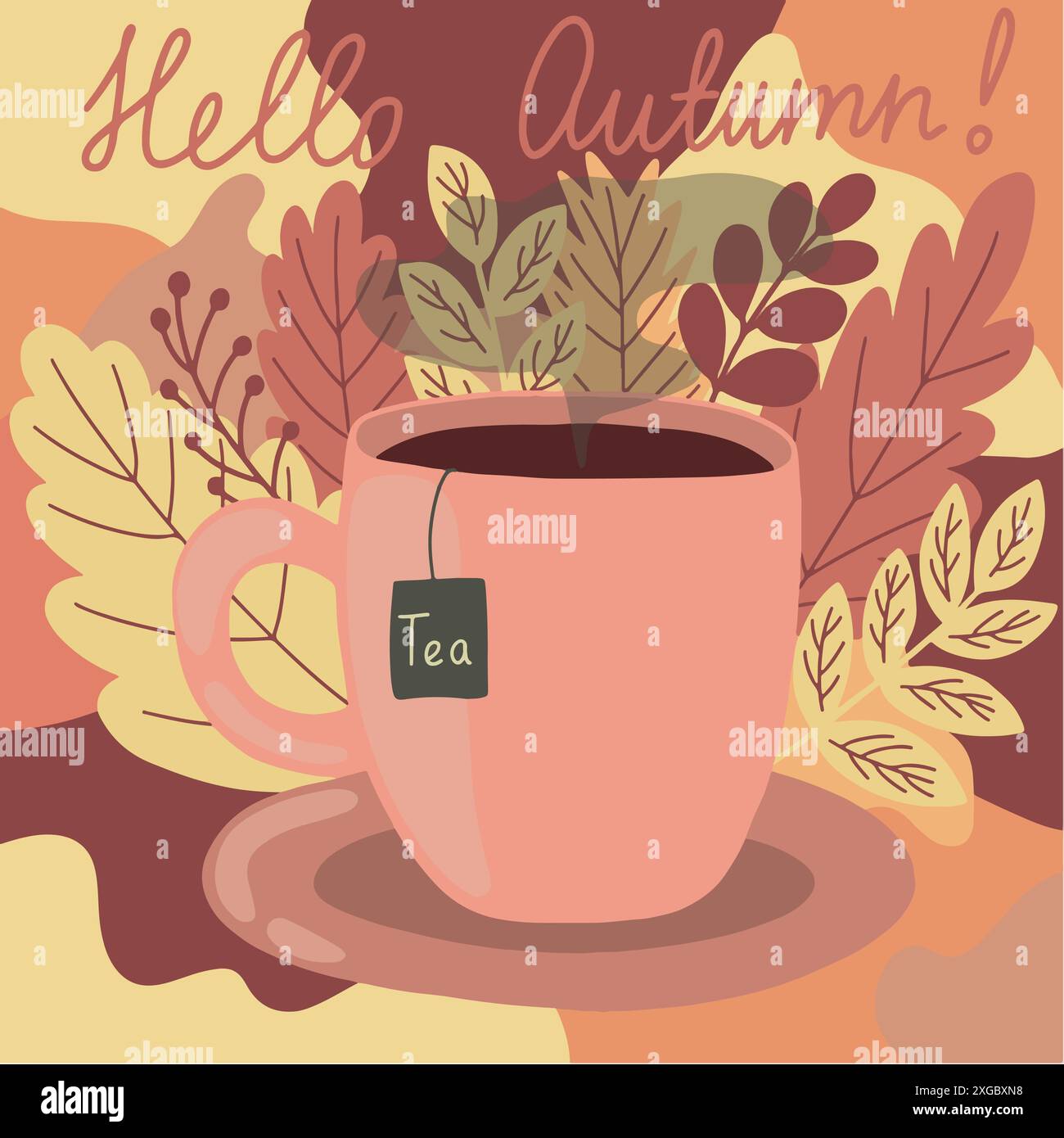Hello autumn vector Stock Vector Image & Art - Alamy