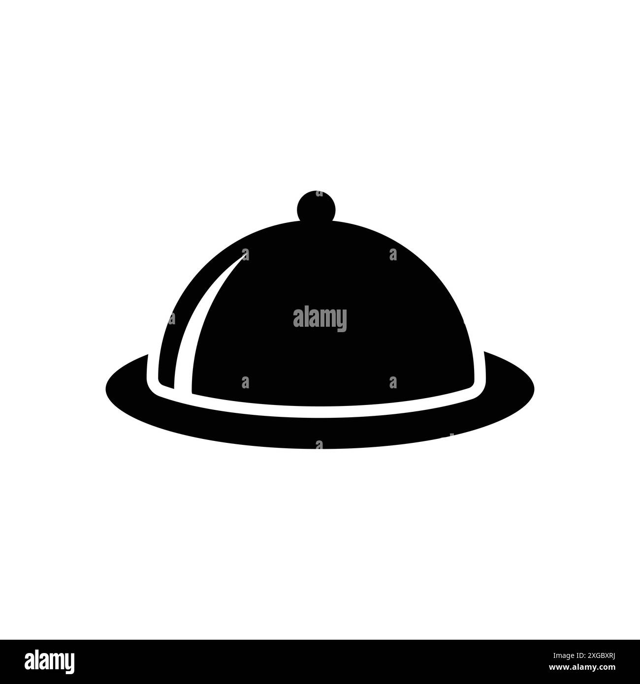 Chef meal tray icon Black and White Stock Photos & Images - Alamy