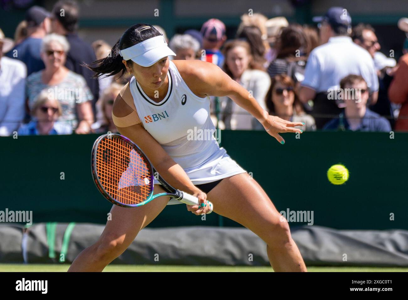 LONDON, UNITED KINGDOM - JULY 4: Aldila Sutjiadi of Indonesia on Day 4 ...