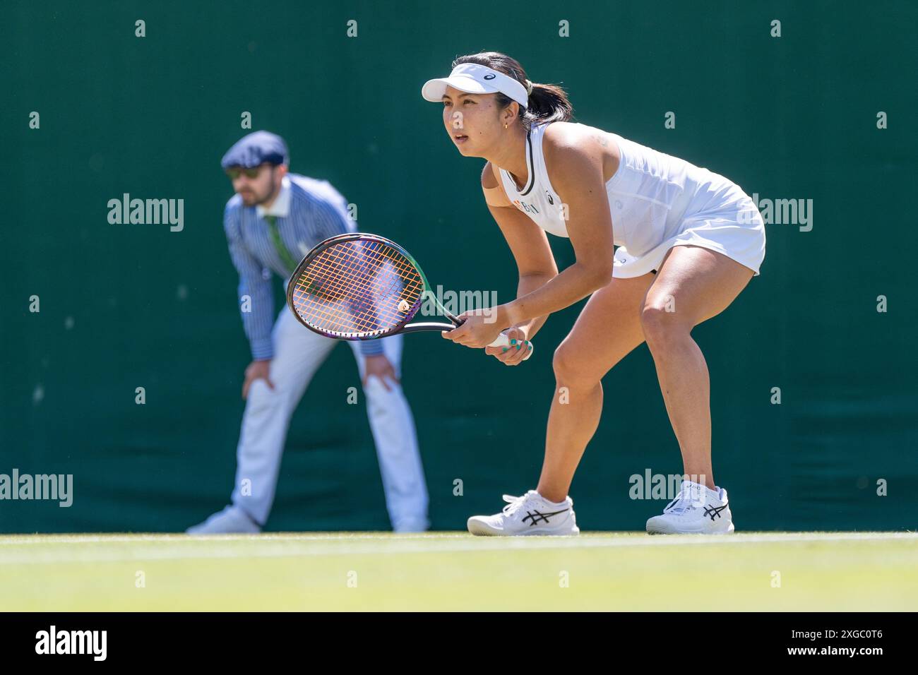 LONDON, UNITED KINGDOM - JULY 4: Aldila Sutjiadi of Indonesia on Day 4 ...