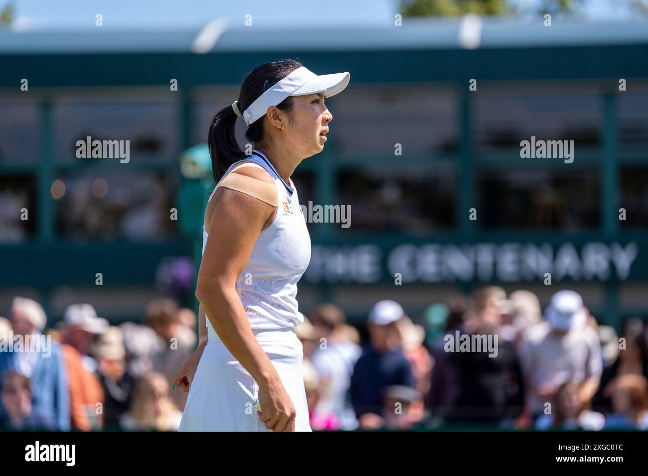 LONDON, UNITED KINGDOM - JULY 4: Aldila Sutjiadi of Indonesia on Day 4 ...