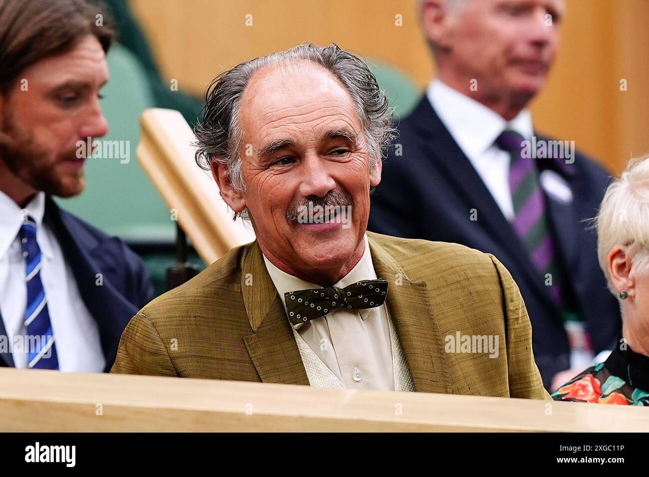 Sir Mark Rylance in the royal box on day eight of the 2024 Wimbledon ...