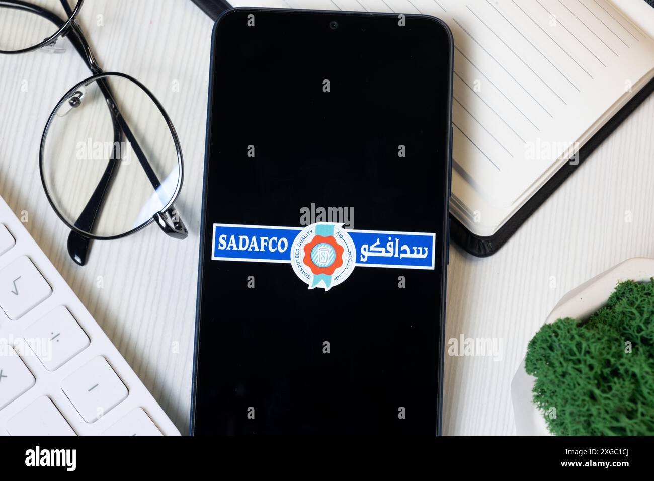 New York, USA - 11 June 2024: Saudia Dairy Foodstuff Logo on Phone ...