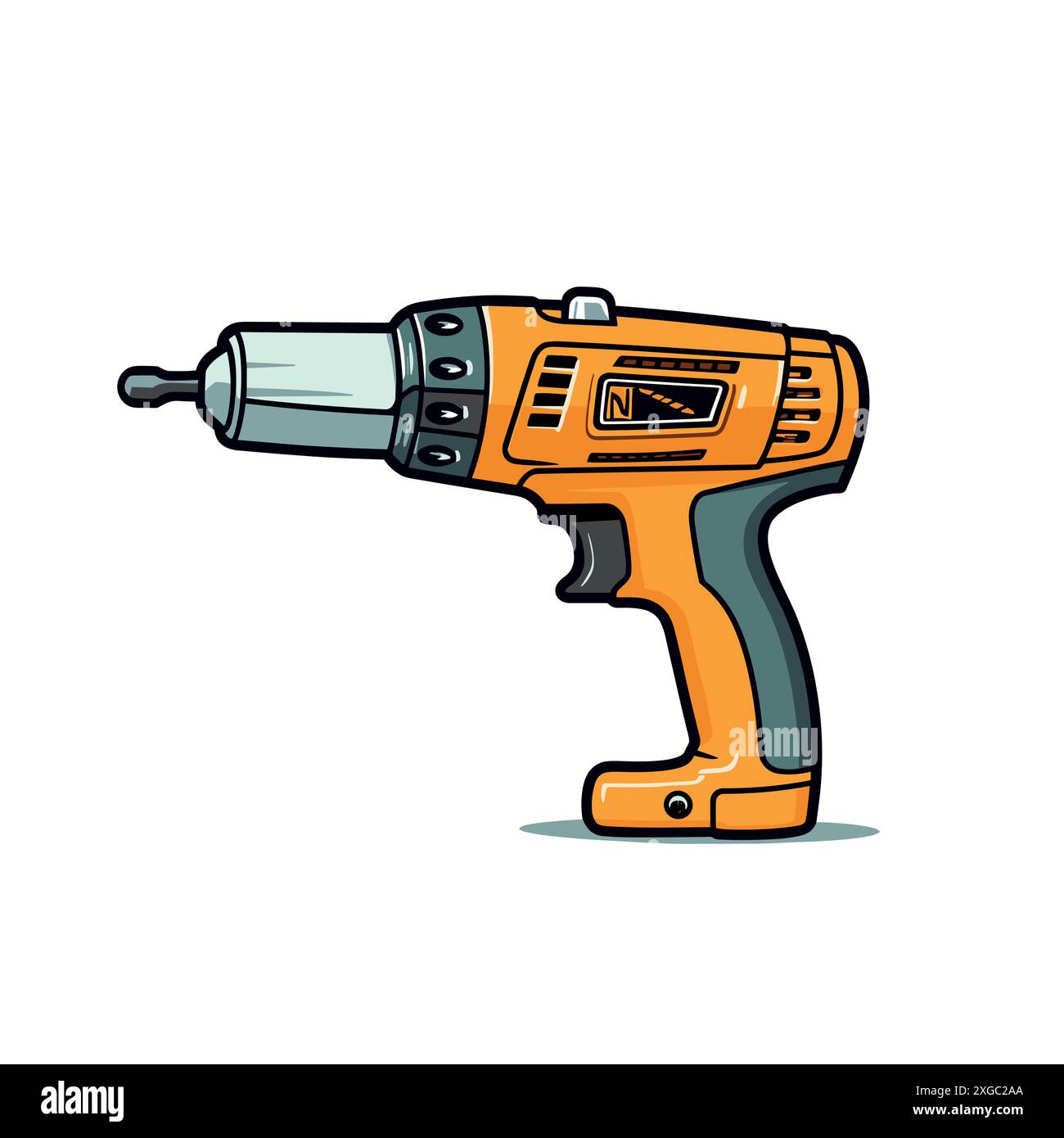 Handheld drill Stock Vector Images - Alamy