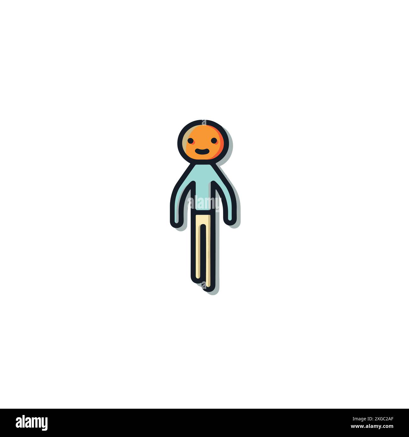 Stick figure expression happy hi-res stock photography and images - Alamy