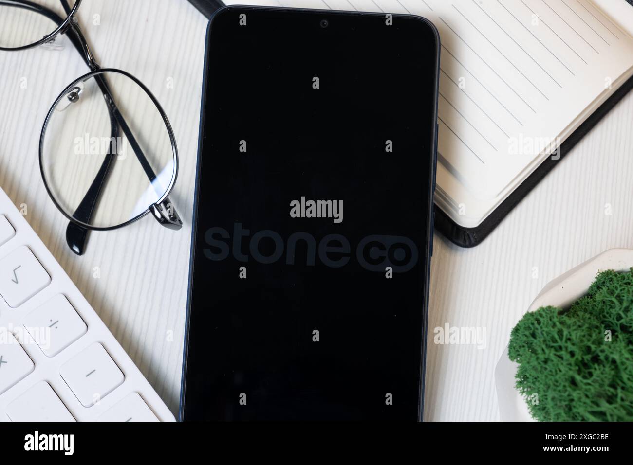 New York, USA - 11 June 2024: StoneCo Logo on Phone Screen, Company ...