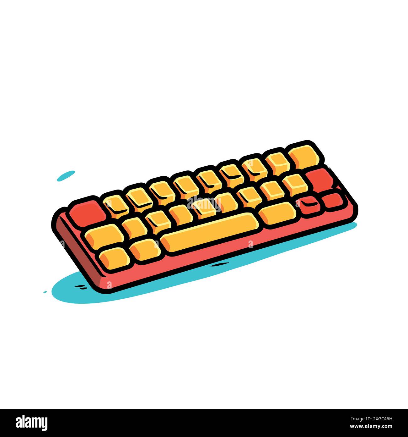 Keyboard cartoon hi-res stock photography and images - Alamy