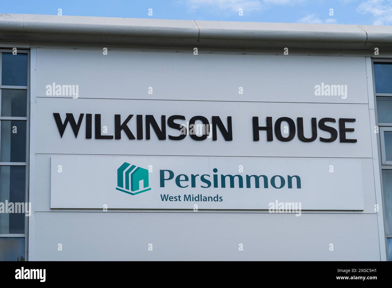 Telford, UK - July 8th 2024: External signage of UK House Builder ...