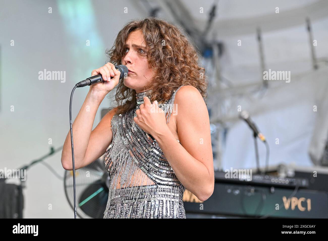 Breisach am Rhein Pinot and Rock 2024, Festival, 07.07.2024 Sarah Bugar beim Konzert in Breisach ...