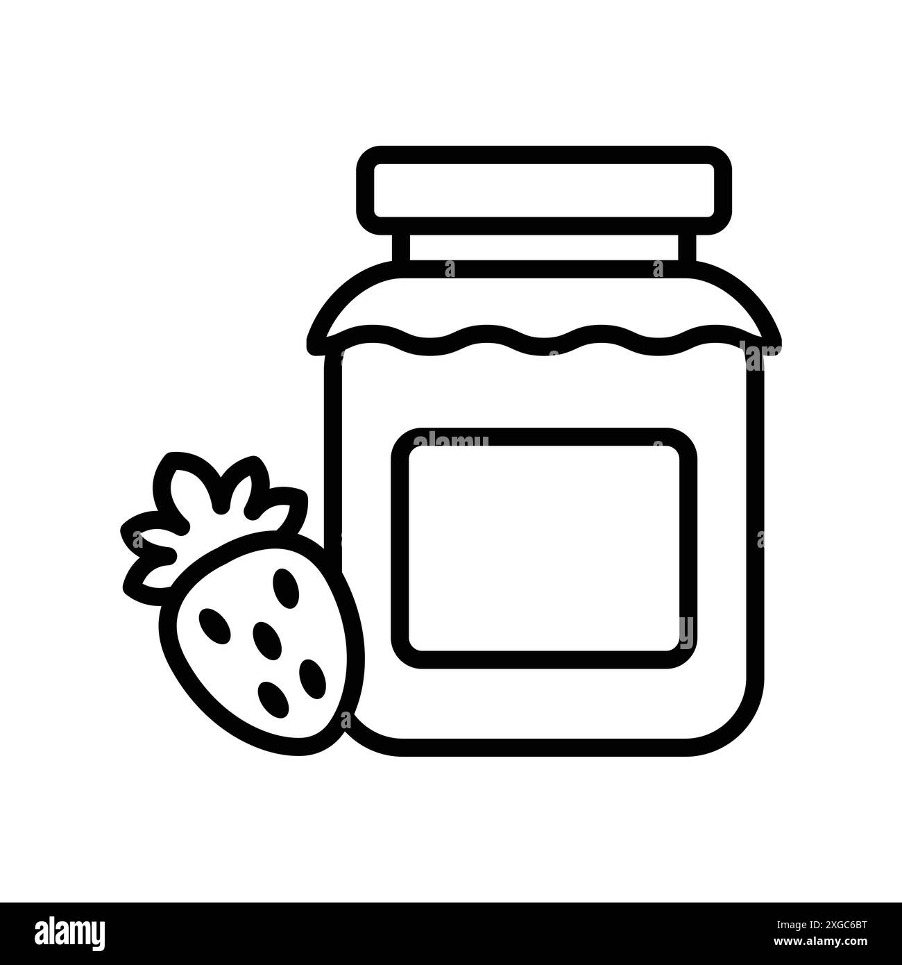 Mason jar vector logo Black and White Stock Photos & Images - Alamy