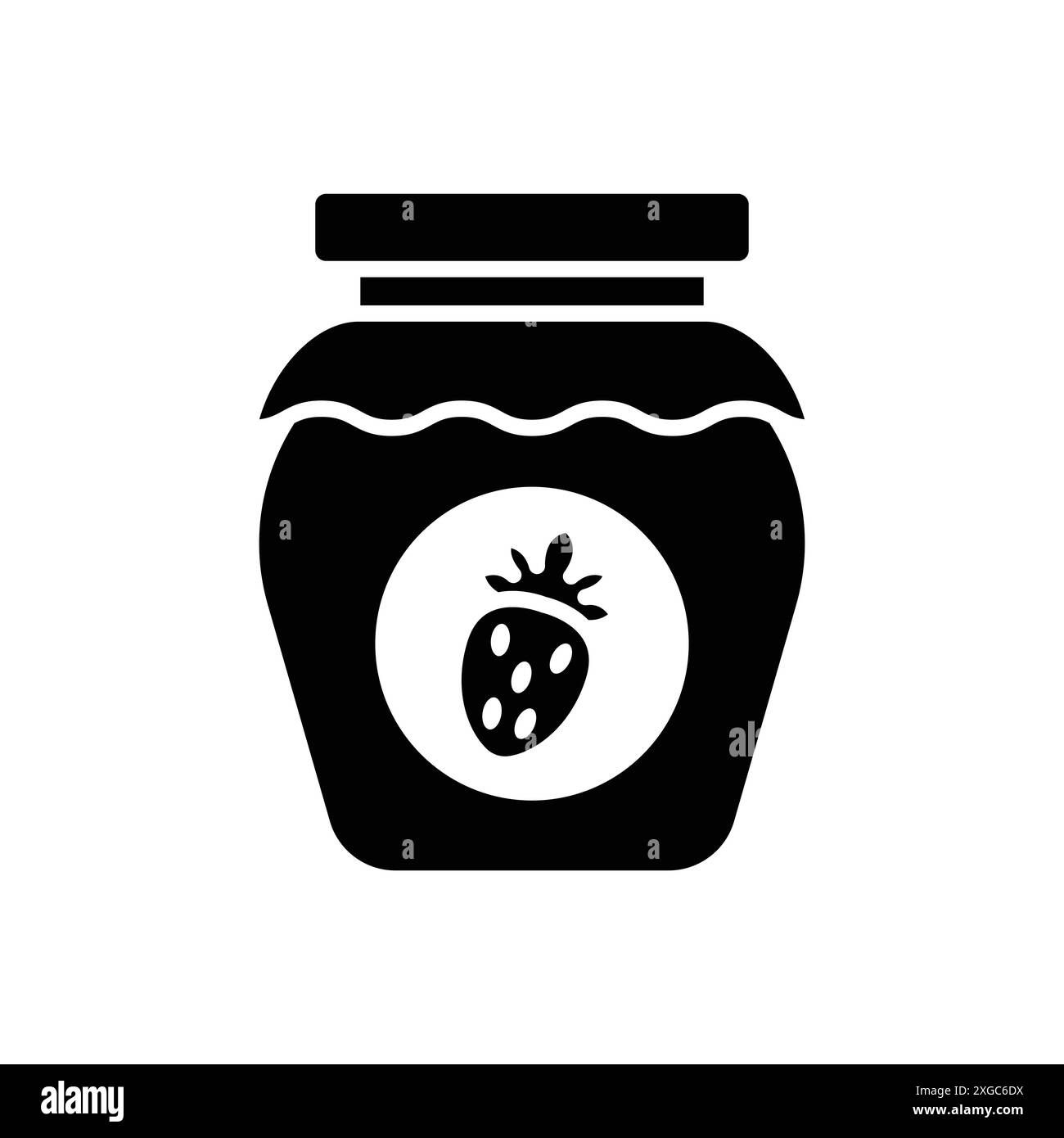 jam jar icon vector design template in white background Stock Vector ...