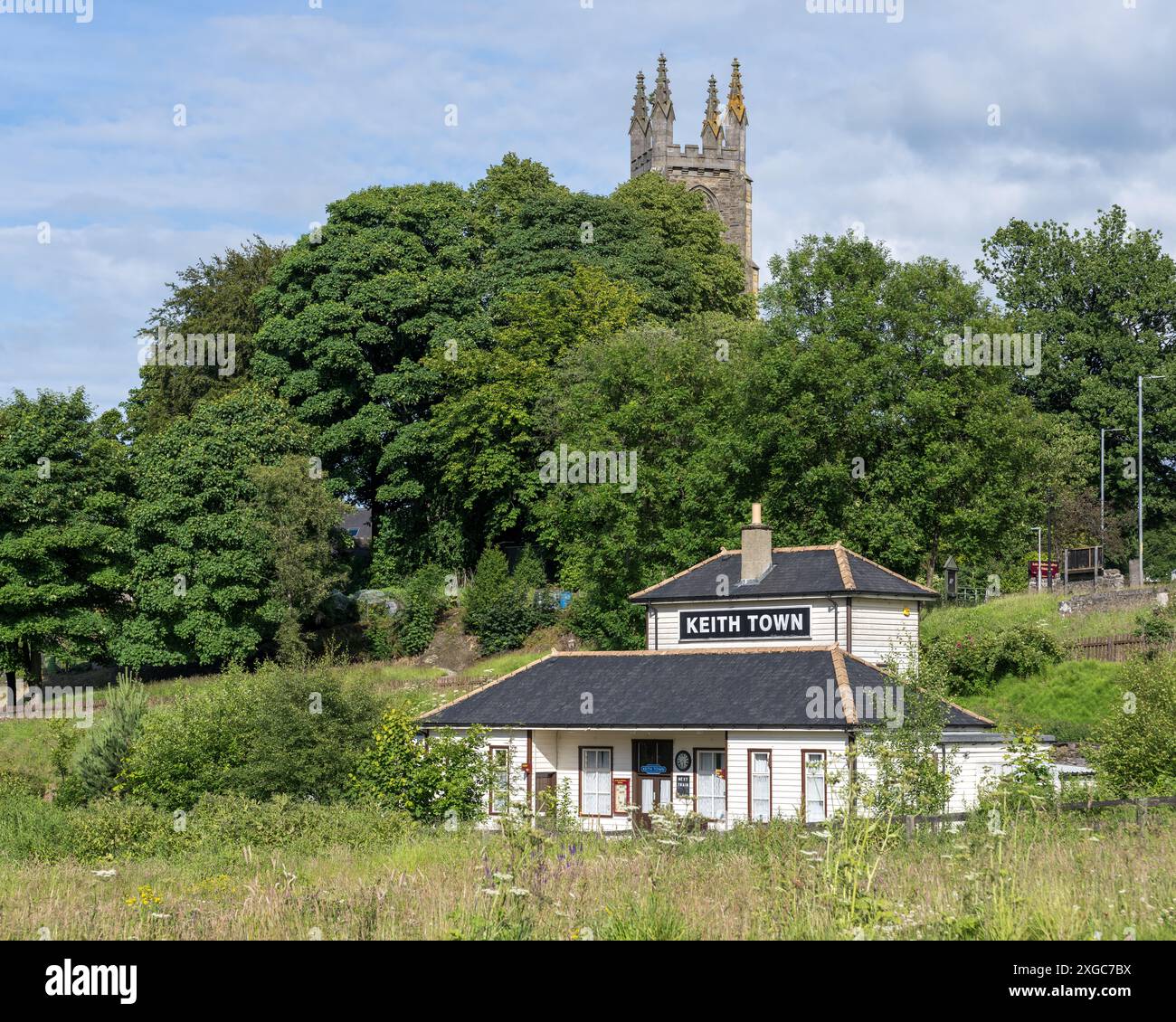 7 July 2024. Keith,Moray,Scotland. This is the old Railway Station for ...