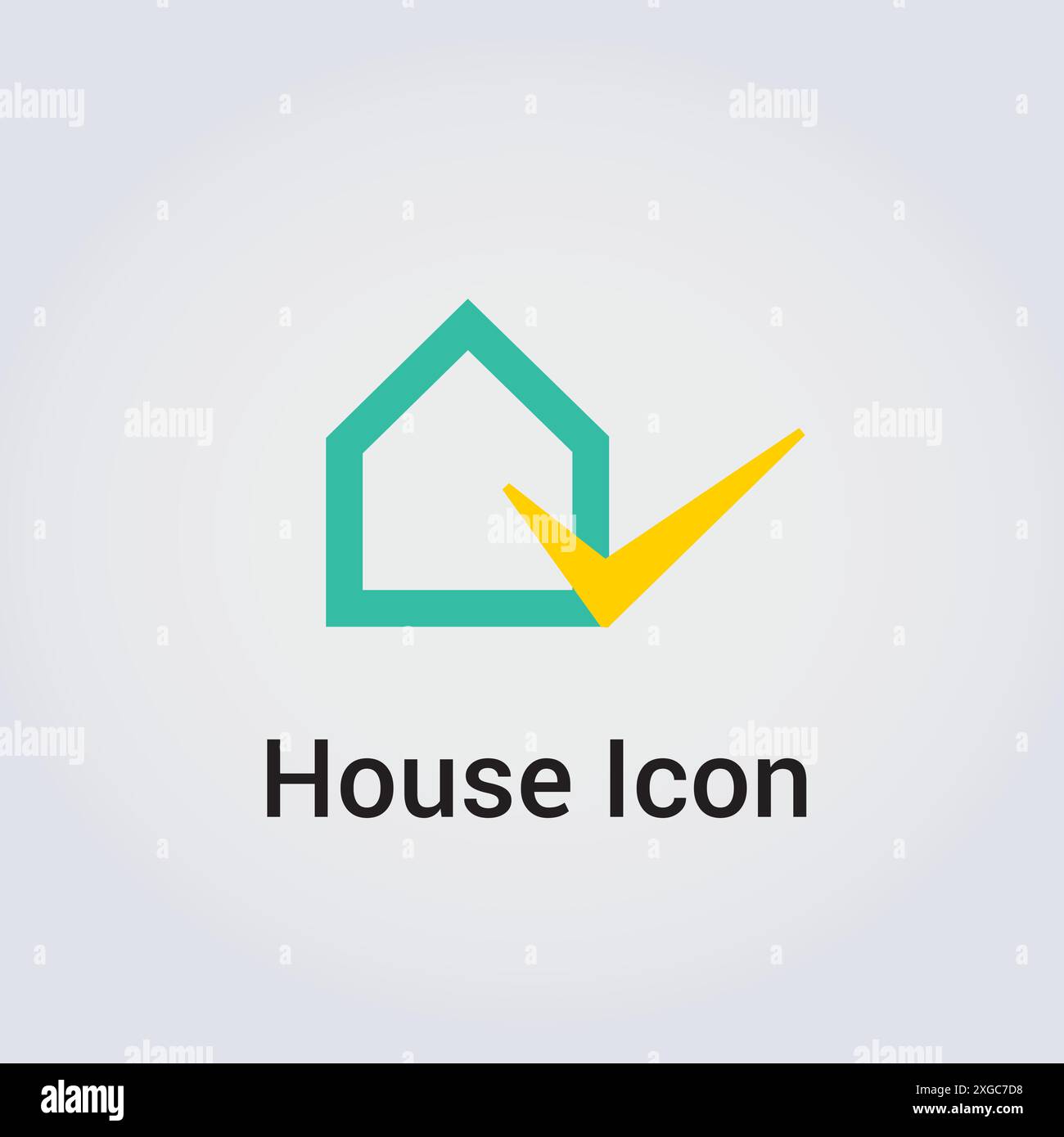 House, Home Icon Logo - Graphic Element - Illustration - Hand drawn ...