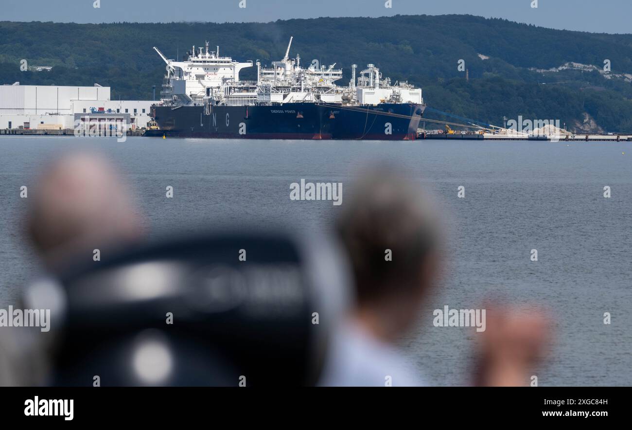 Sassnitz, Germany. 08th July, 2024. The regasification ships (FSRU ...