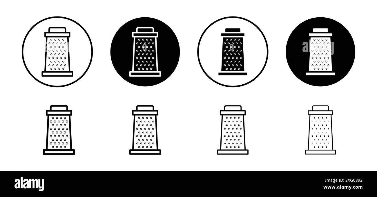 Cheese grater icon vector logo set collection for web app ui Stock Vector Image & Art - Alamy
