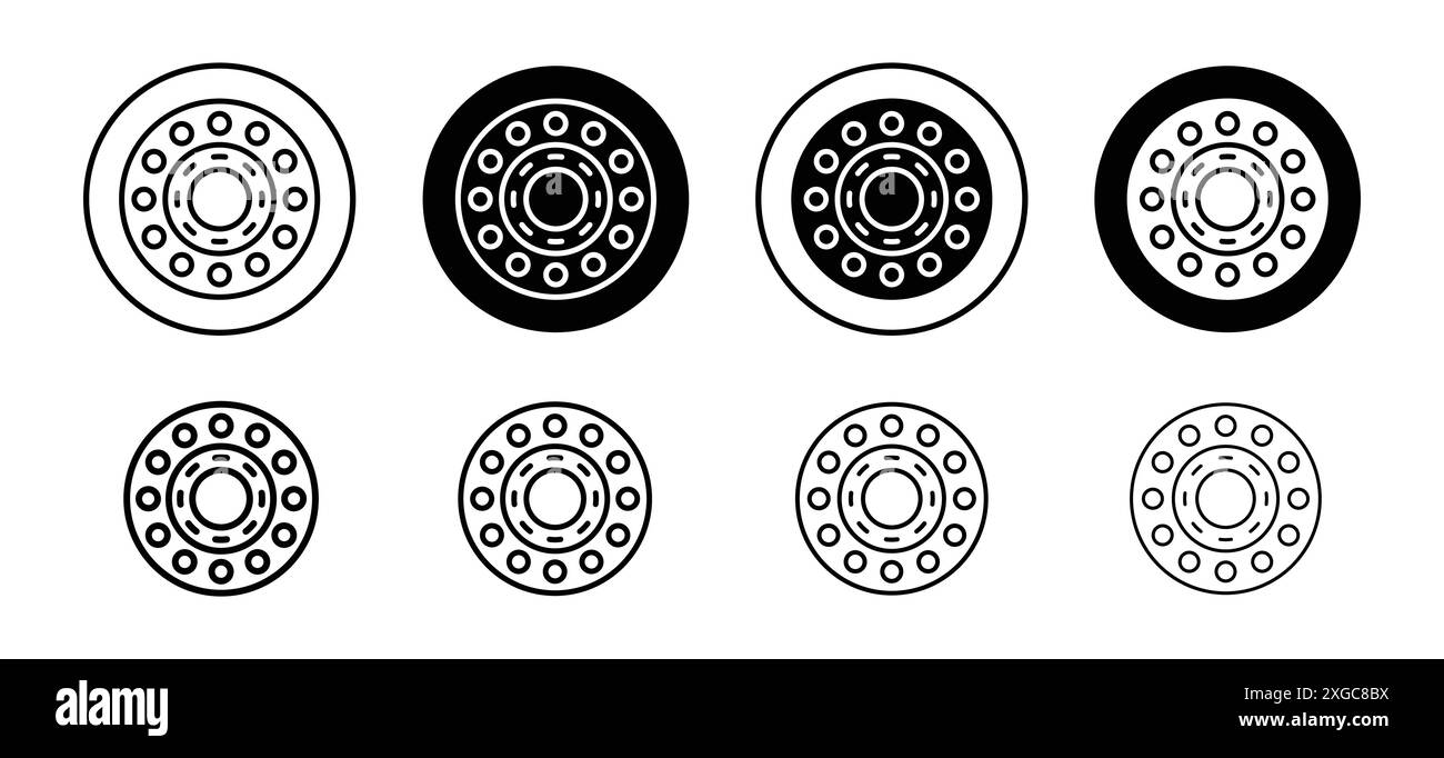 Car bearing icon vector logo set collection for web app ui Stock Vector Image & Art - Alamy
