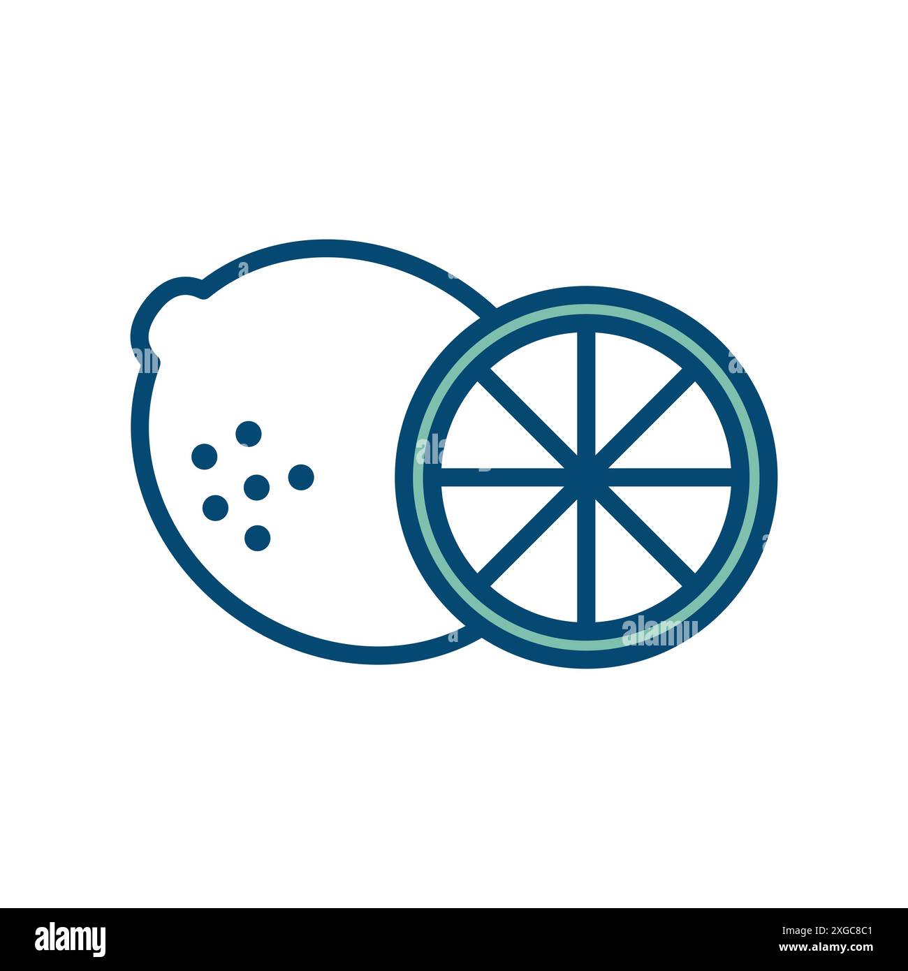 lemon icon vector design template in white background Stock Vector ...