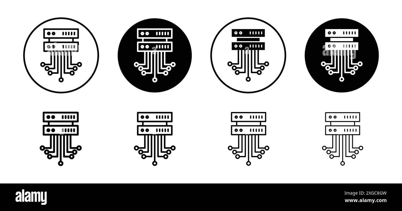 Data Architecture Icon Vector Logo Set Collection For Web App Ui Stock Vector Image And Art Alamy