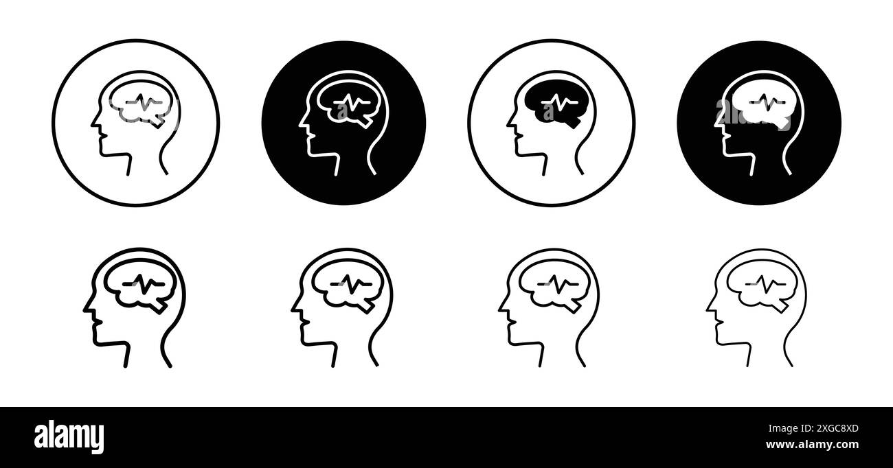 Epilepsy icon vector logo set collection for web app ui Stock Vector ...