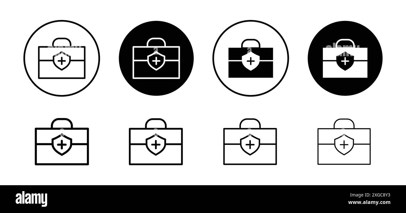 First aid box icon vector logo set collection for web app ui Stock Vector Image & Art - Alamy