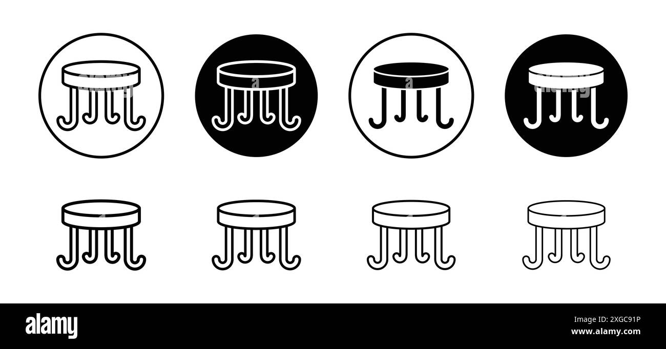 Footstool icon vector logo set collection for web app ui Stock Vector ...