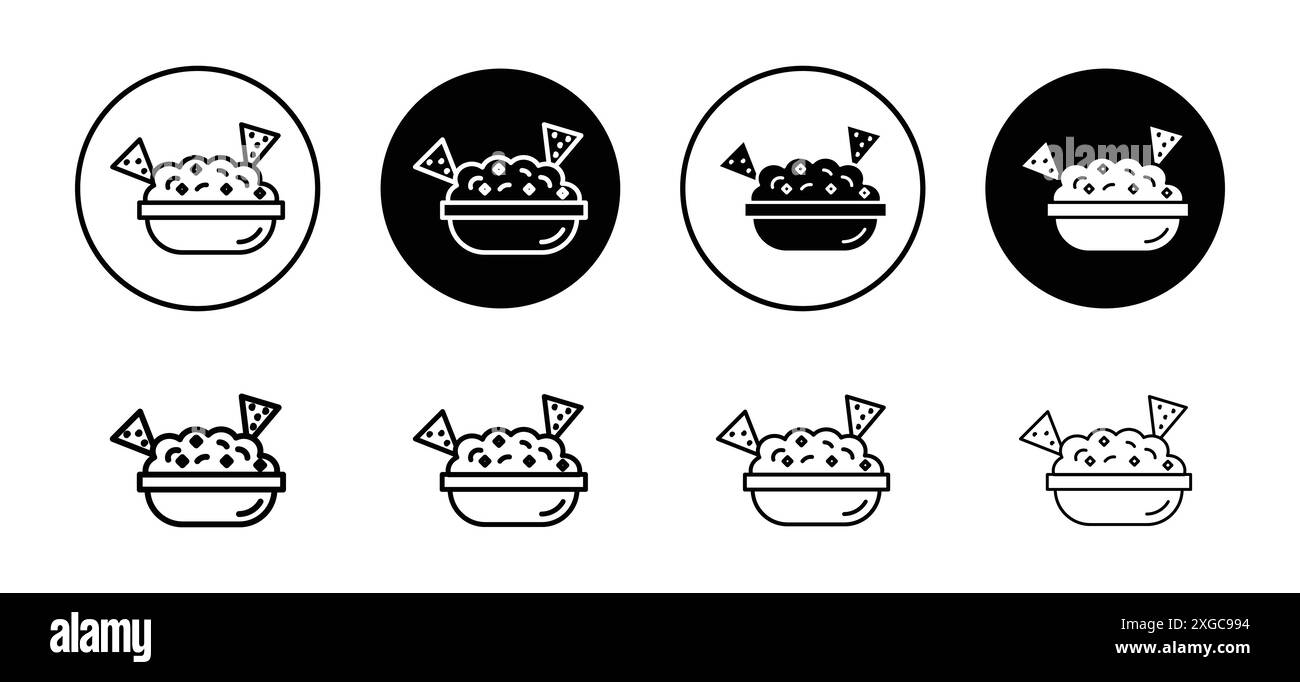 Guacamole icon vector logo set collection for web app ui Stock Vector ...
