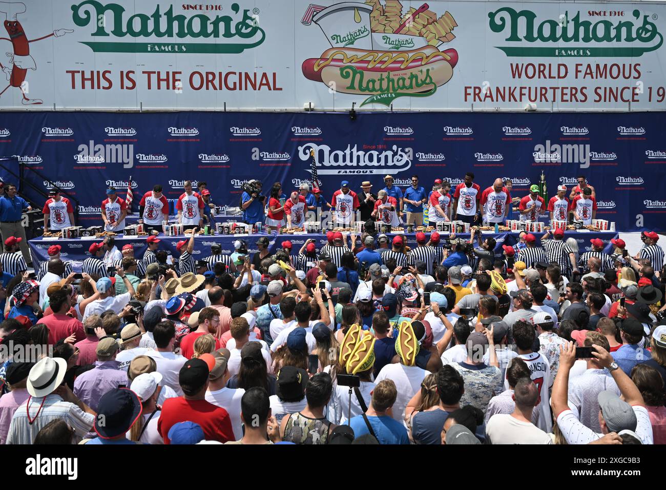 Geoffrey Esper competes in the 2024 Nathan's Famous International Hot ...