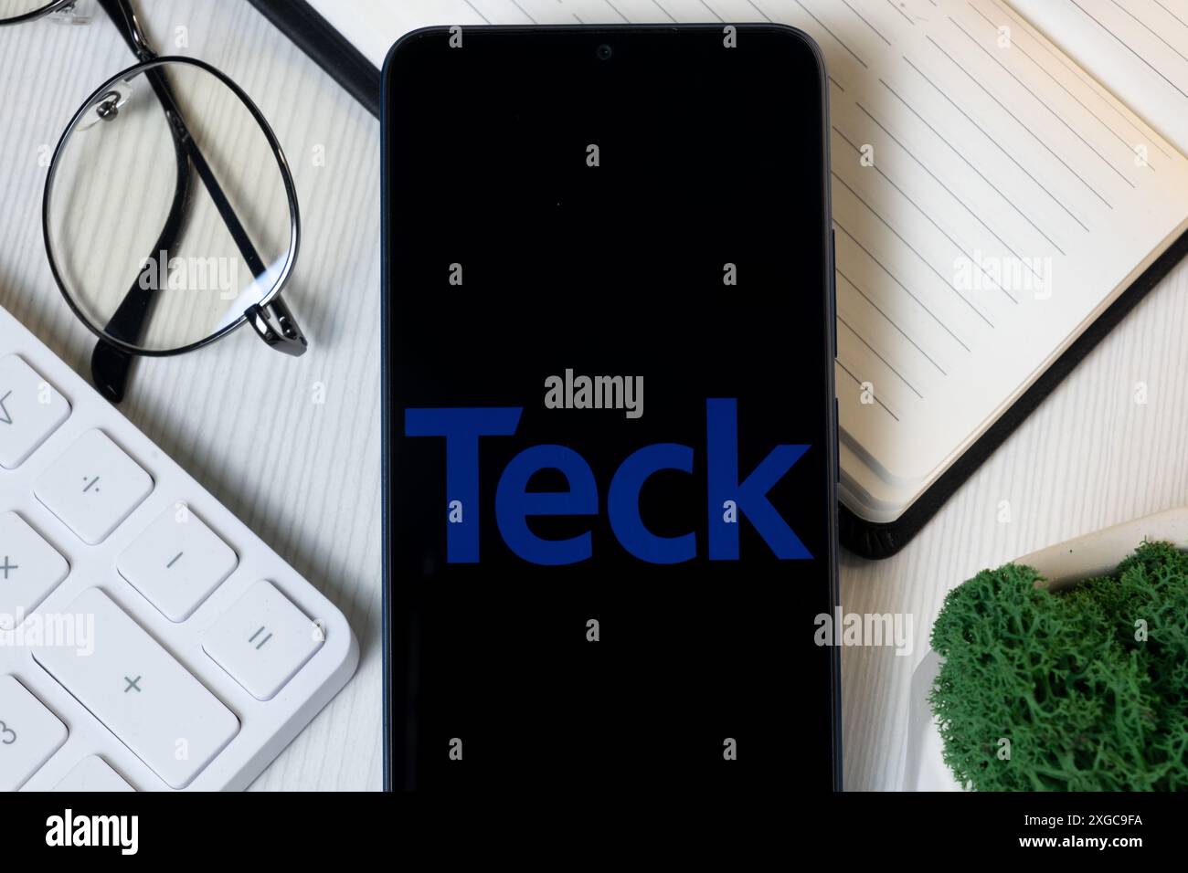 New York, USA - 11 June 2024: Teck Resources Logo on Phone Screen ...