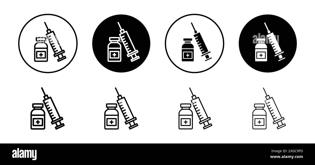 Insulin Icon Vector Logo Set Collection For Web App Ui Stock Vector