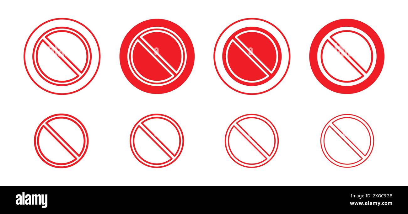 Ignore icon vector logo set collection for web app ui Stock Vector ...