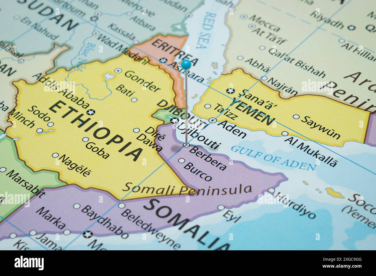 Somalia political map capital hi-res stock photography and images - Alamy