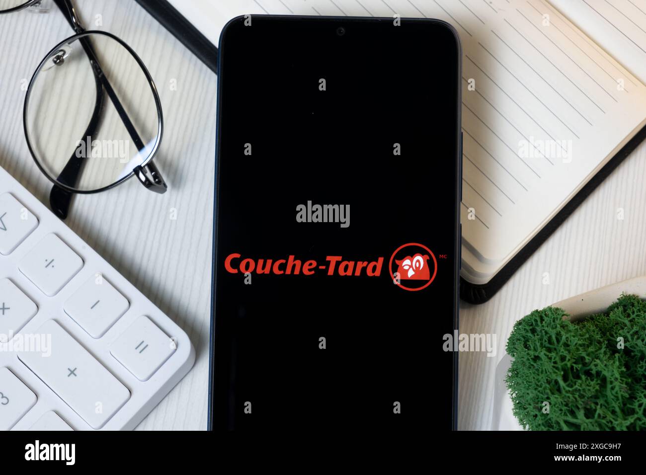 New York, USA - 11 June 2024: Alimentation Couche-Tard Logo on Phone ...