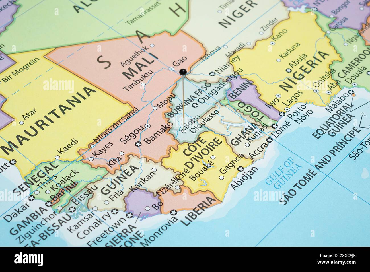 Bobo dioulasso map hi-res stock photography and images - Alamy